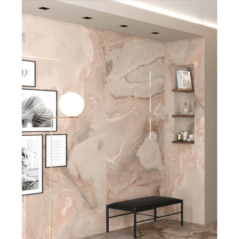 REX CERAMICHE REVES REVE ROSE GLOSSY 60X120 - Vente en ligne Fissore...