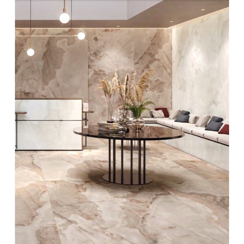 REX CERAMICHE REVES REVE ROSE GLOSSY 60X120 - Vente en ligne Fissore...