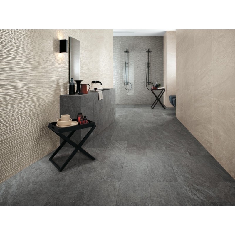 ATLAS CONCORDE BRAVE PEARL 3D WAVE 40x80 Rectifié - Fissore Vend...